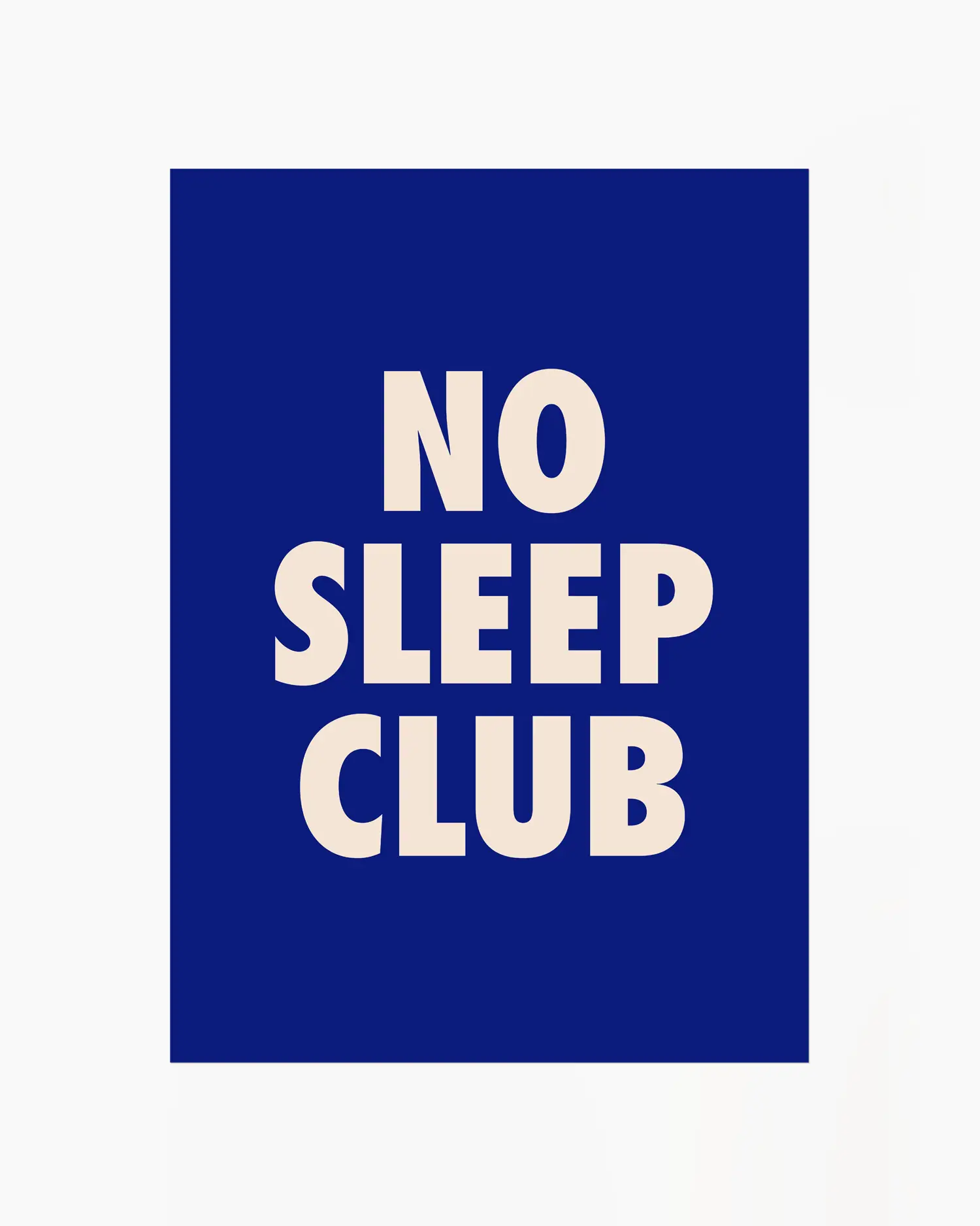 No Sleep Club Poster | The Birth Poster