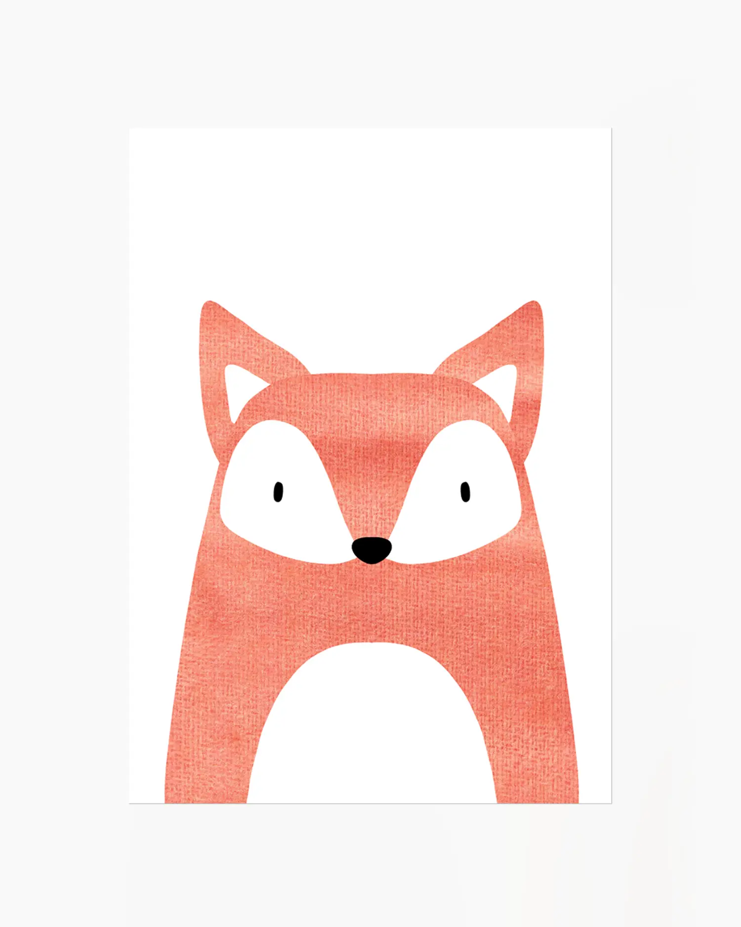 Fox in Watercolor Poster | The Birth Poster