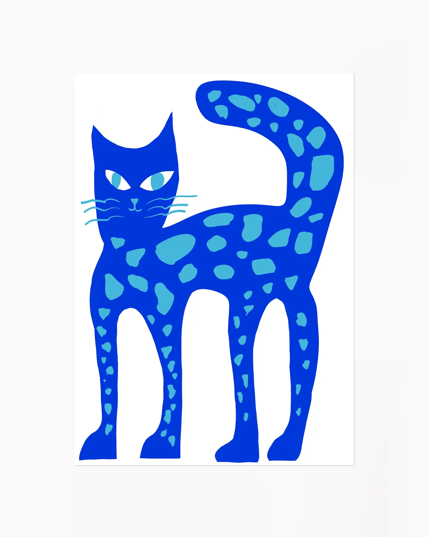 Big Blue Cat Luminous Poster | The Birth Poster