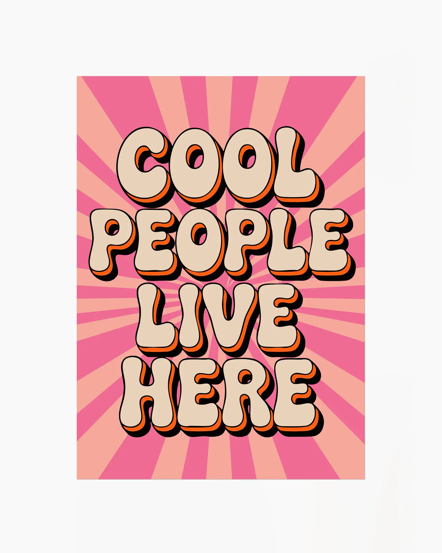 Póster Cool People Live Here | The Birth Poster